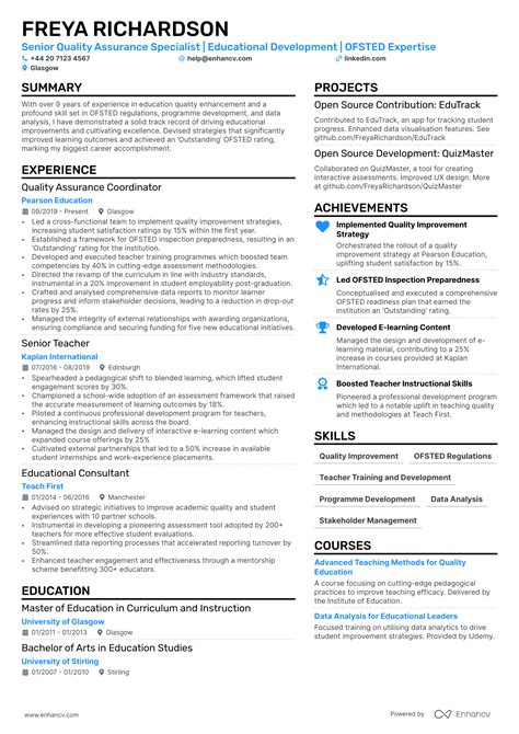 Quality Manager CV Examples Guide For