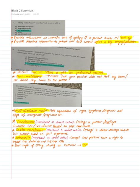 Behavioral Sciences Block 2 Essentials Pdf