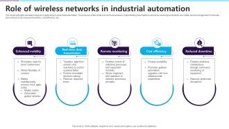Role Of Wireless Networks In Industrial Automation PPT Template