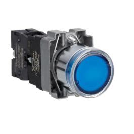 Buy Illuminated Push Button Blue AC DC V Harmony XB Schneider Electric