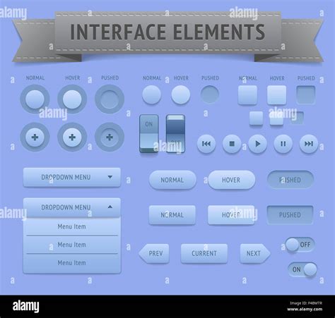 User Interface Elements Stock Photo Alamy