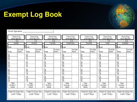 Logbook Exemption Examples At Betty Crosby Blog