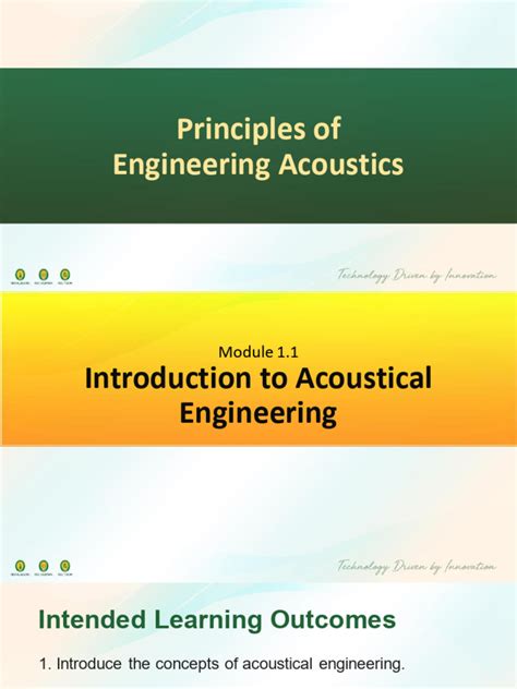Mtppt1 Principlesofengineeringacoustics Pdf Sound Acoustics