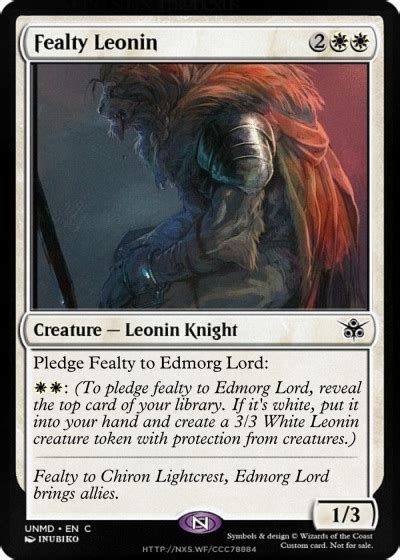 Mtgnexus Fealty Leonin