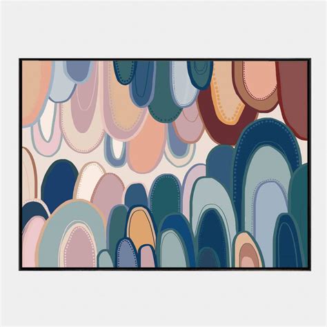 Peacock Abstract Canvas Iconiko