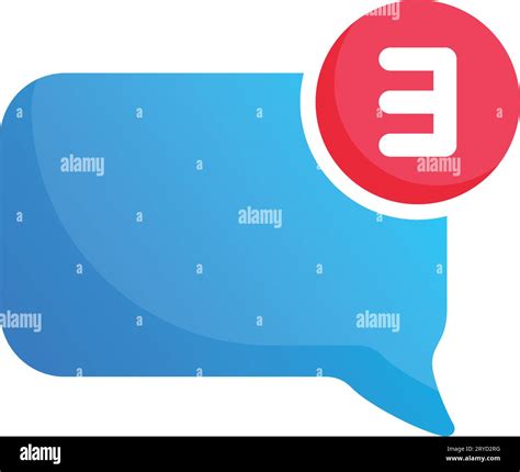 New Message Icon In Flat Style Incoming Inbox Email Vector