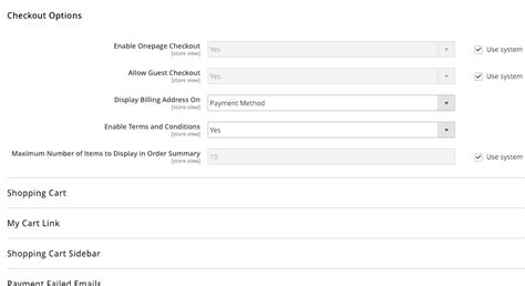 no general conditions visible in admin panel magento forums