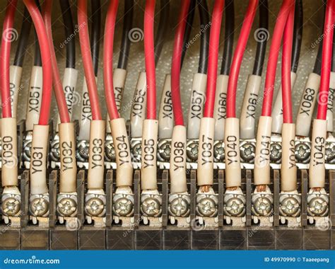 Wiring Control Panel With Wires Stock Photo Image Of Enclosure Panel