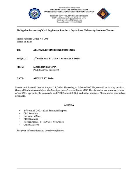 Memo 003 Gsa Pdf