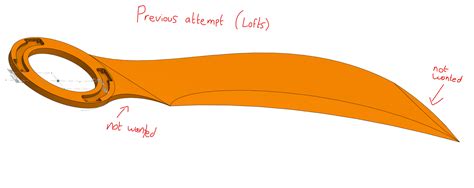 Trying To Create A Curved Chamfer For A Blade But Really Struggling R
