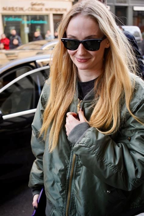 Sophie Turner In A Green Jacket In Paris 03042024 • Celebmafia