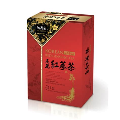 Nok Cha Won Korean Red Ginseng Tea 50 Packs Healthy Tea From Seoul