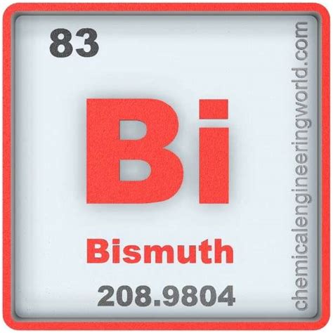 Bismuth Element Properties And Information