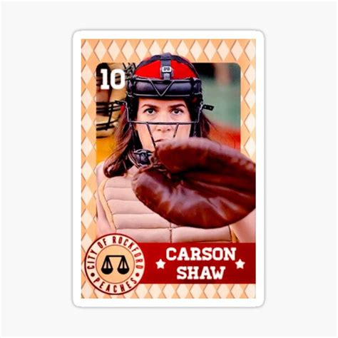 A League Of Their Own Carson Shaw Sticker For Sale By Flawless Art Redbubble