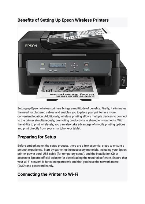 PPT Setting Up Epson Wireless Printers A Complete Guide To Wireless Connectivity PowerPoint