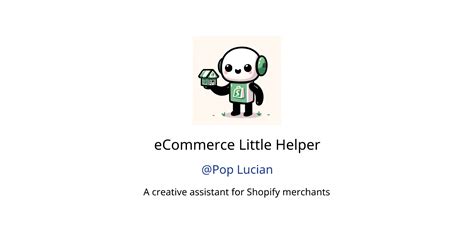 Ecommerce Little Helper Gpts Features And Functions Examples And