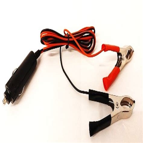 Cigarette Lighter Adaptor With Battery Clamp Wagawoo