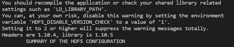 Hdf5 Header Version与hdf5 Library不匹配问题的解决anaconda 安装hdf5storage Csdn博客