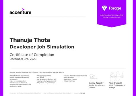 Thanuja Thota On Linkedin Certificate Accenturetechnology Accenture