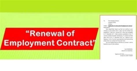 Sample Employment Contract Extension Letter Assignment Point