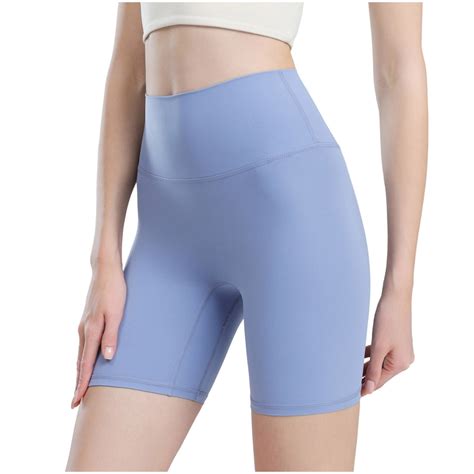 Jalioing Womens Basic Biker Shorts High Waist Stretchy Yoga Shorts