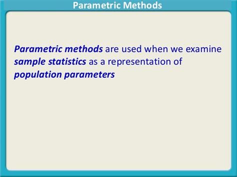 Tutorial Parametric Tests