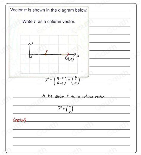 Solved Vector R Is Shown In The Diagram Below Write R As A Column