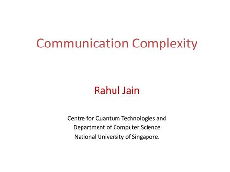 Ppt Communication Complexity Powerpoint Presentation Free Download Id 2340935