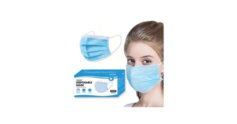 Blue Sad Face Mask
