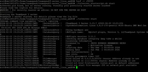 vps problems when installing ubuntu 20 03 teamspeak 3 server teamspeak