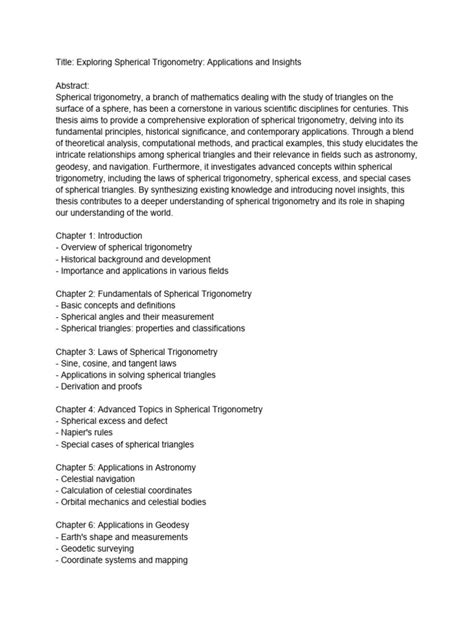 spherical trigonometry thesis apbjx pdf trigonometry sphere
