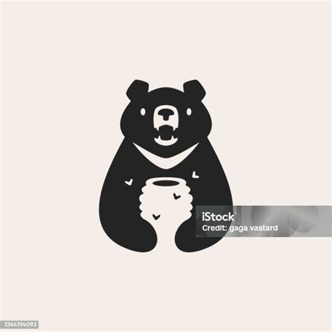 달 흑곰 꿀 벌집 베트남 힙스터 빈티지 벡터 아이콘 일러스트 꿀에 대한 스톡 벡터 아트 및 기타 이미지 꿀 곰 로고