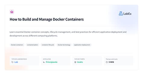 Crear Y Administrar Contenedores Docker Guía Completa Labex