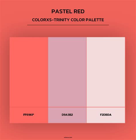 Pastel Red Color Palettes