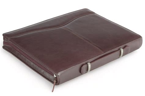 Genuine Leather A4 Conference Folder With Zipper Eric Lasko