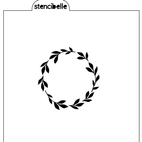 Emma Wreath Stencil Design Svg File Only 2 Sizes Included Stencibelle