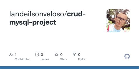 Github Landeilsonvelosocrud Mysql Project