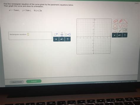solved find the rectangular equation of the curve given by