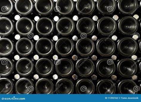 Stack Of Wine Bottles Stock Image 16667833