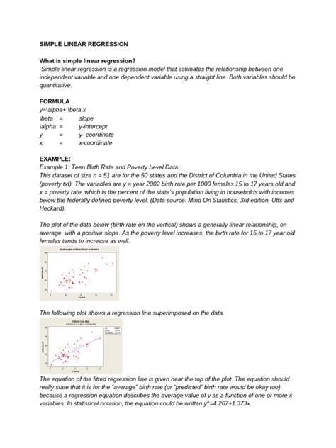 simple linear regression pdf