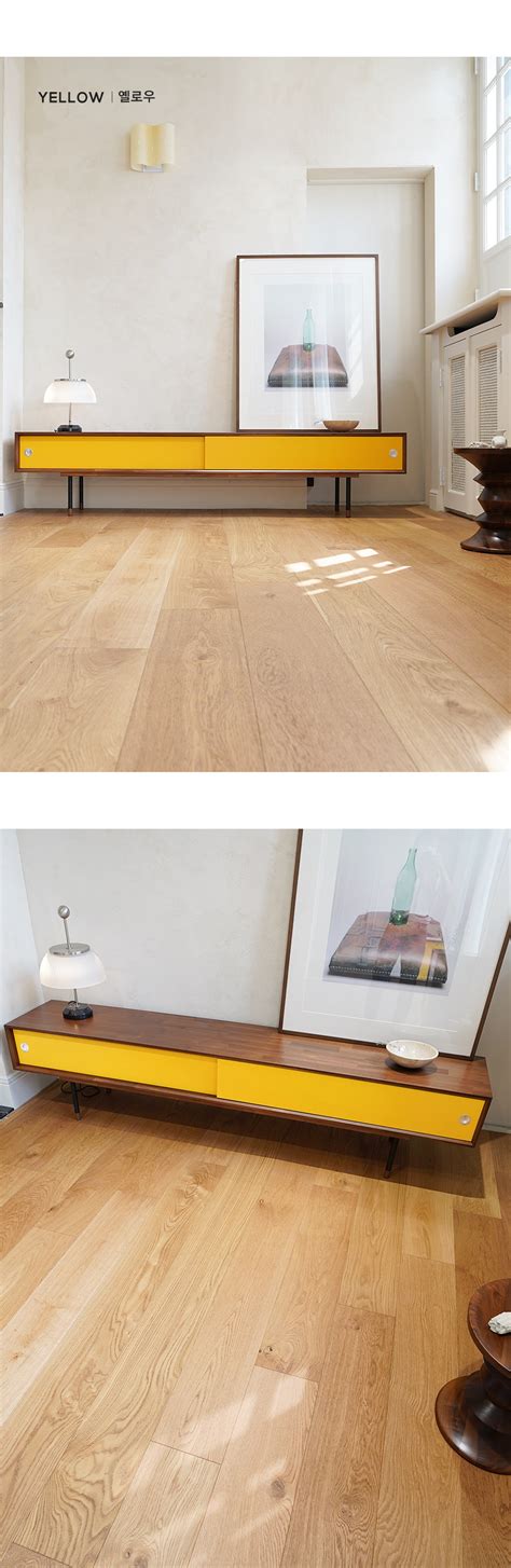 펜슬하우스 F50 미드센추리모던 빈티지 2100 원목 거실장 한샘