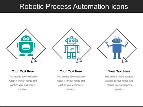 robotic process automation icons presentation powerpoint diagrams