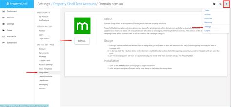 Domain Integration Property Shell Support Centre