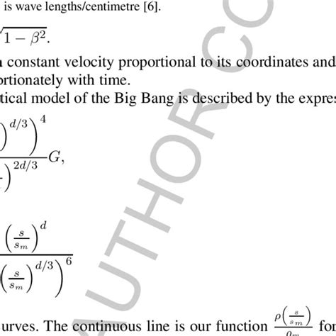 The Invariant Mass Density As A Function Of Time In The Download