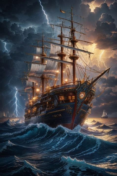 Pin On Barcos Antiguos Pirate Ship Art Ghost Ship Art Old Sailing Ships