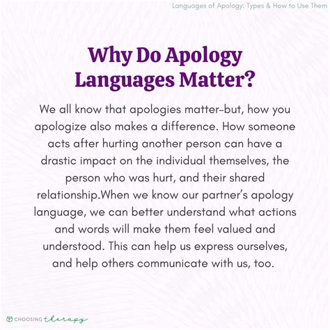 What Are The Five Languages Of Apology
