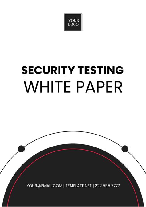 Free Security Testing White Paper Template To Edit Online