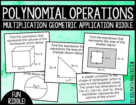 Polynomial Operations With Geometric Applications A10b By Big Math