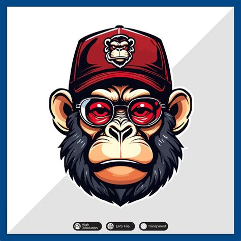 Premium Vector Colorful Monkey Vector Tshirt Design