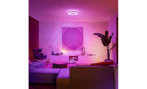 Philips Hue White Color Infuse Ceiling Light White Smart Ceiling Fixture With Integrated LEDs